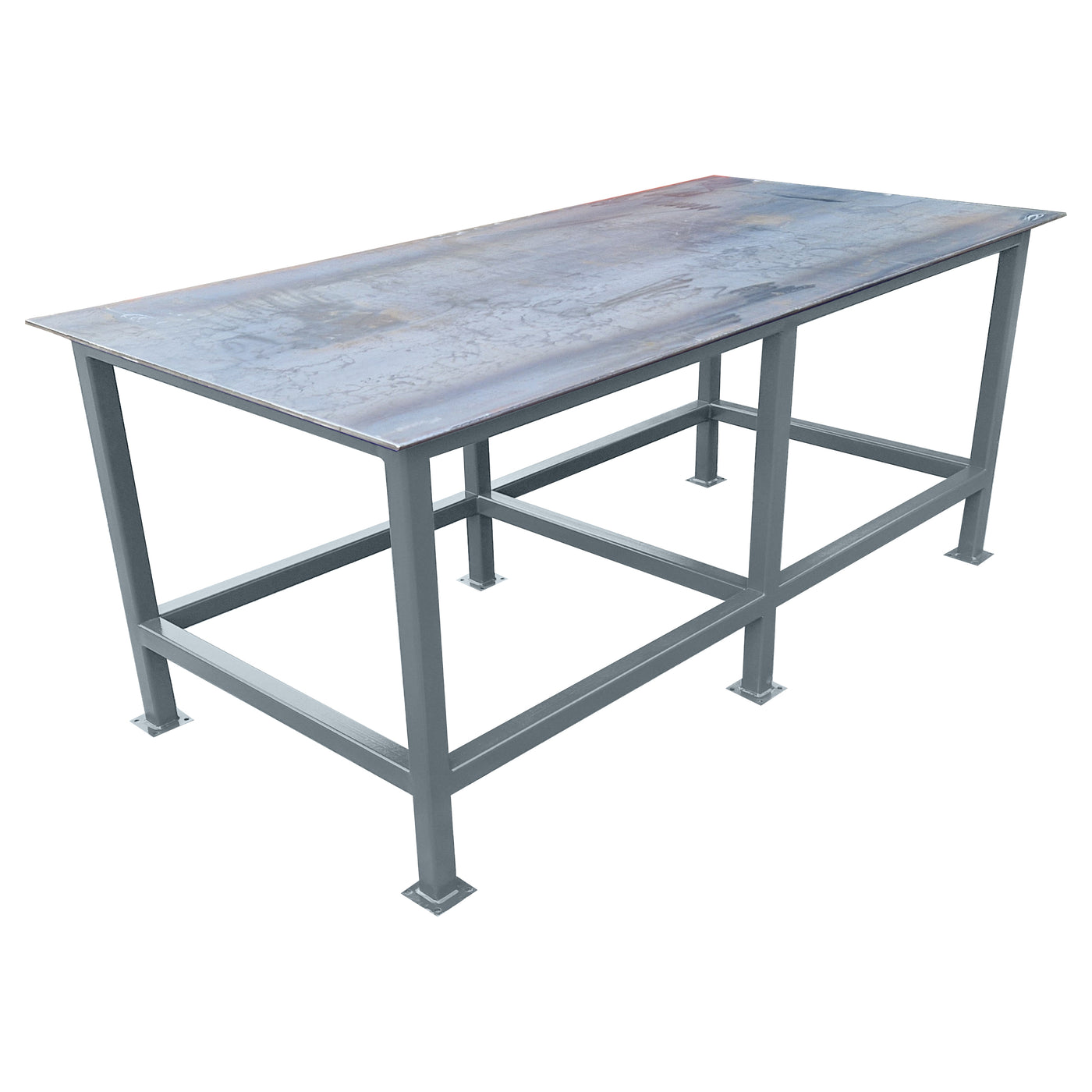 Mobile Workbench with Galvanised Steel Top | Portable Workspace ...