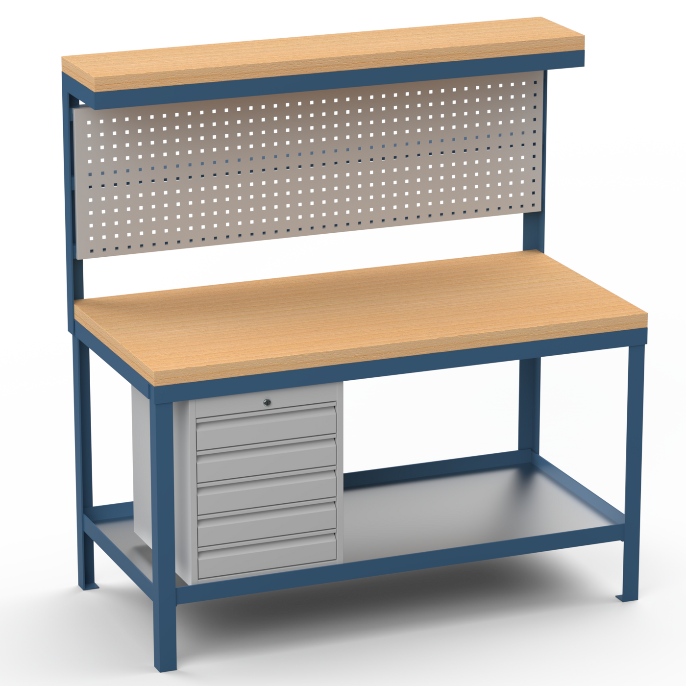 Heavy Duty Workbench | Tool Panel | Hard Wood Worktop | Drawers — UK ...