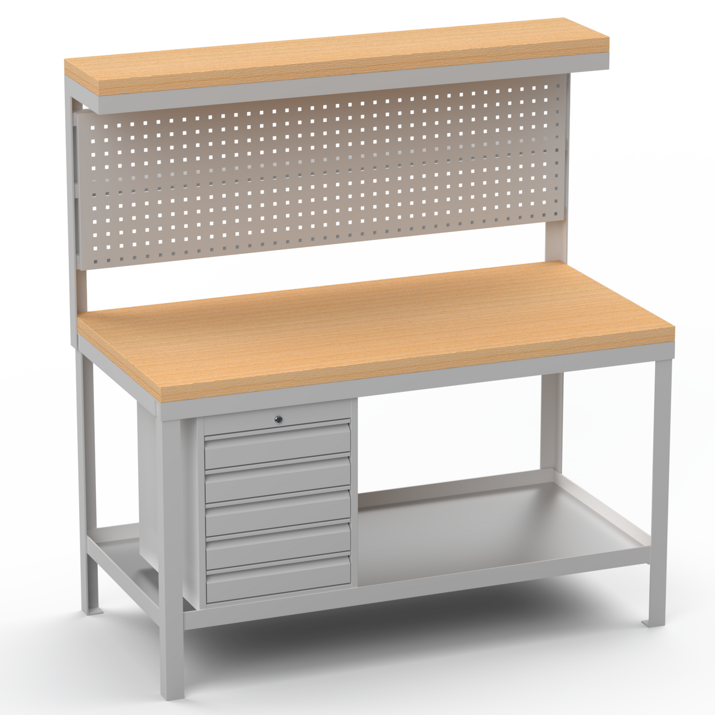 Heavy Duty Workbench | Tool Panel | Hard Wood Worktop | Drawers — UK ...