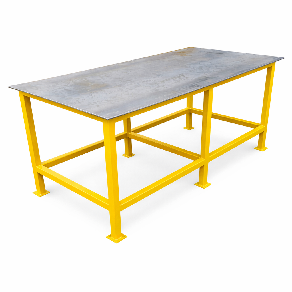 Mobile Workbench with Galvanised Steel Top | Portable Workspace ...