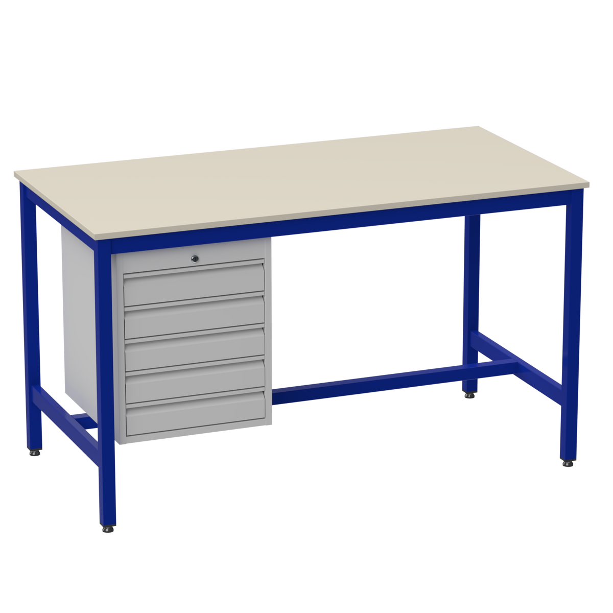 Medium Duty Laminate Top Workbench | 5 Drawers | Engineered for Easy ...