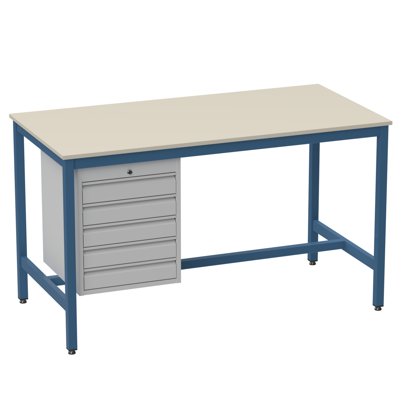 Medium Duty Laminate Top Workbench | 5 Drawers | Engineered for Easy Maintenance — UK Workbenches