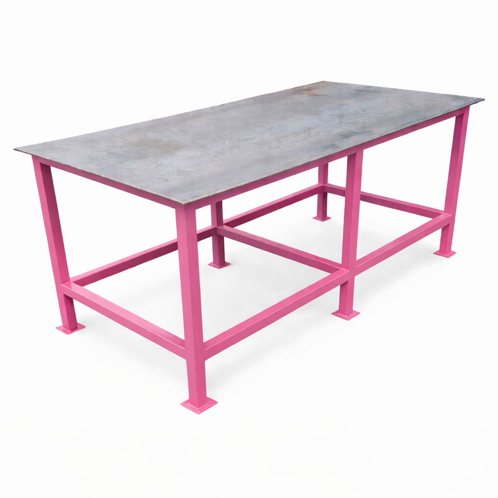 Mobile Workbench with Galvanised Steel Top | Portable Workspace ...