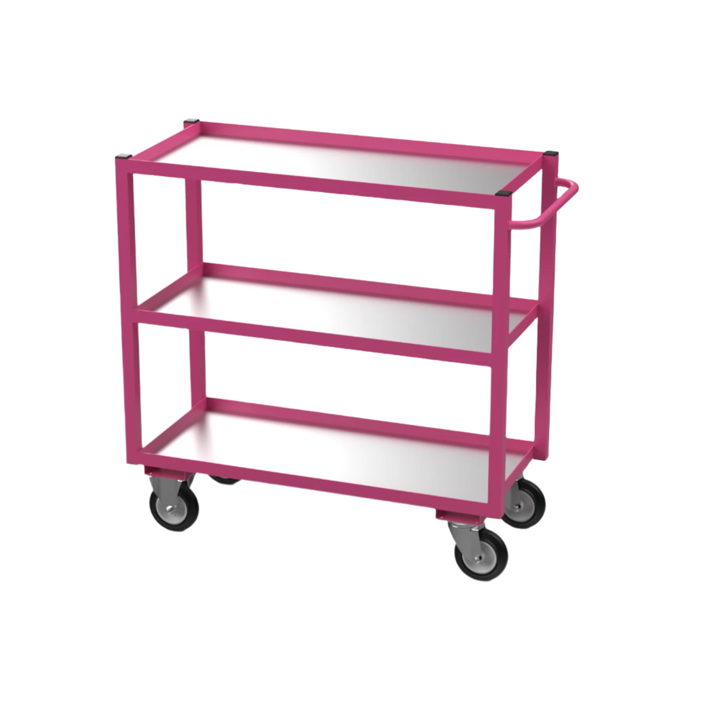 Heavy Duty Tray Trolley with 3 Steel Shelves — UK Workbenches