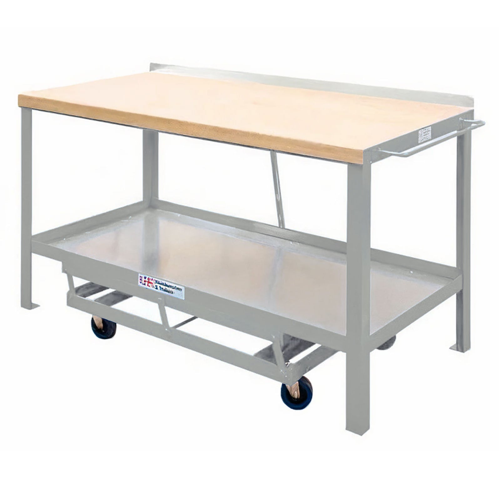Mobile Workbench with Hard Wooden Top | Sturdy and Portable Workspace ...