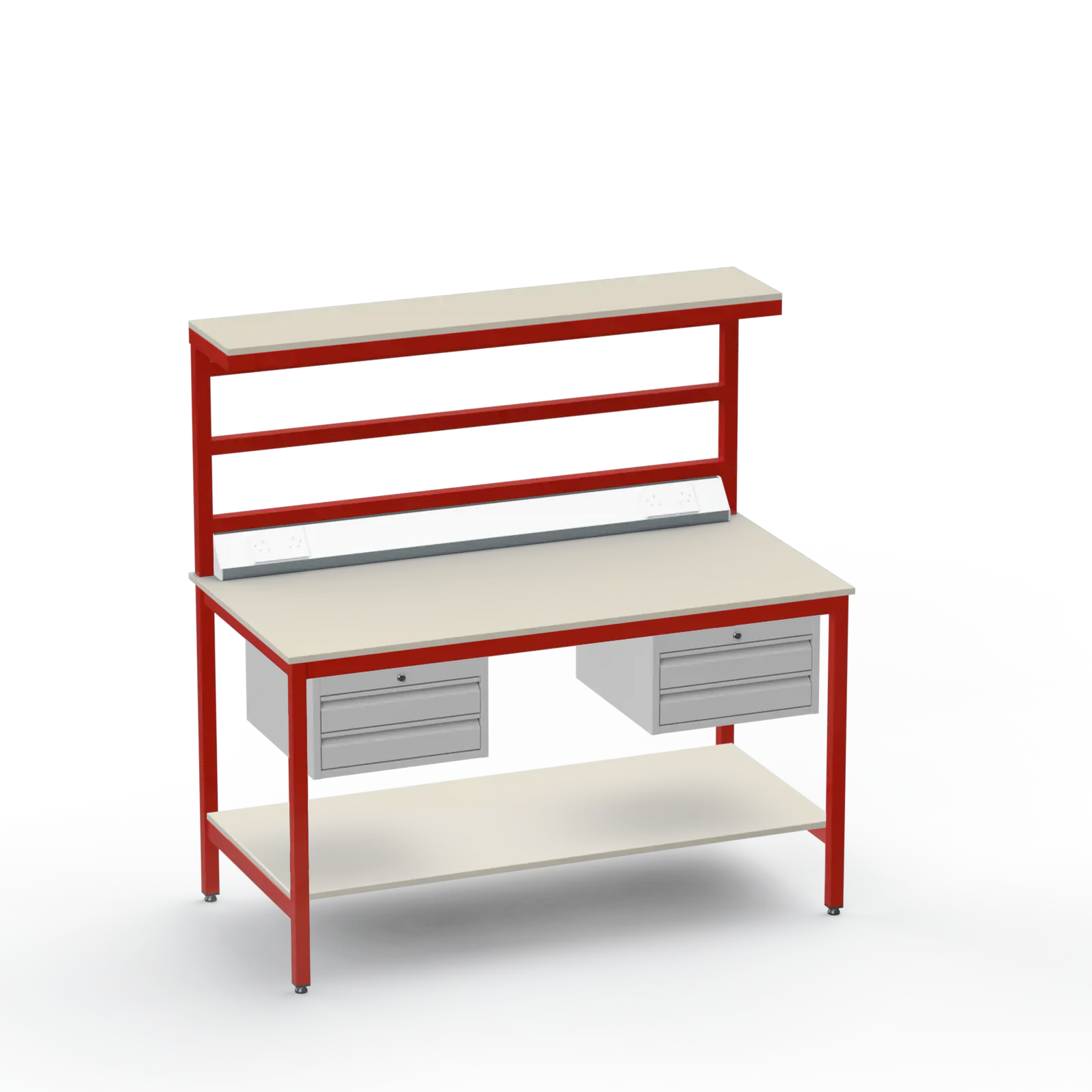 Electronics ESD Workbench | Anti-Static Worktop | Twin 2-Drawer Units ...